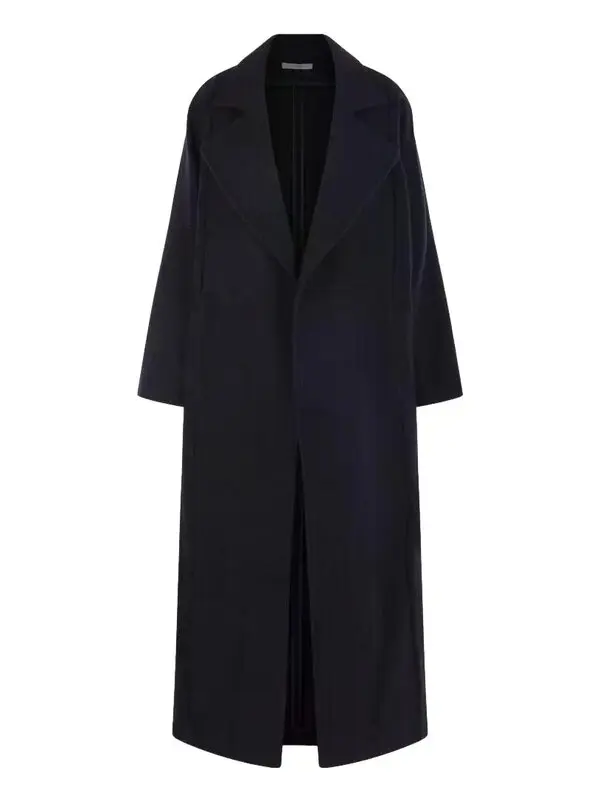 Dusan Herringbone Cashmere Coat - Blue