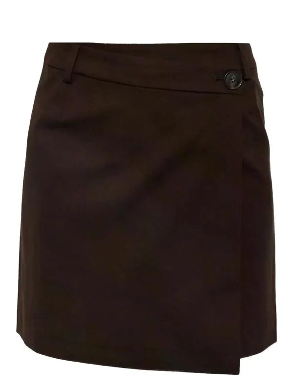 GESTUZ Gzpaula Wrap Skirt - Brown