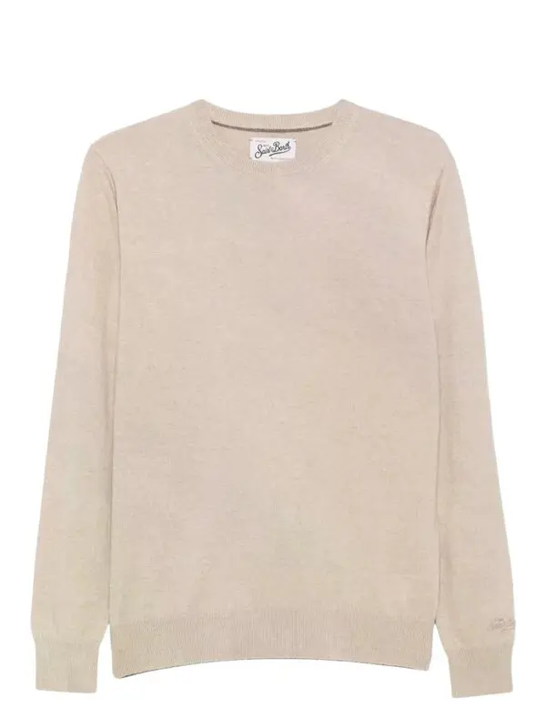 MC2 SAINT BARTH Regent Crew-neck Wool Sweater - Neutrals