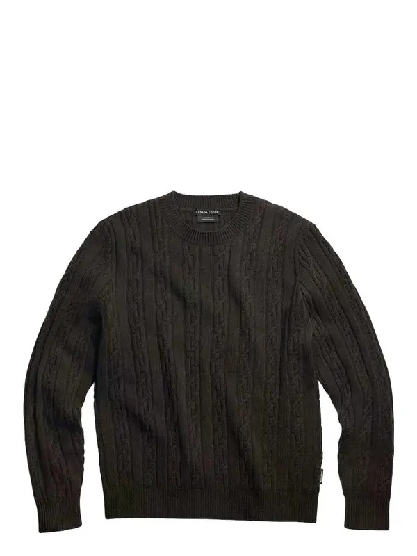 Canada Goose Habel Cable-knit Crew-neck Sweater - Brown