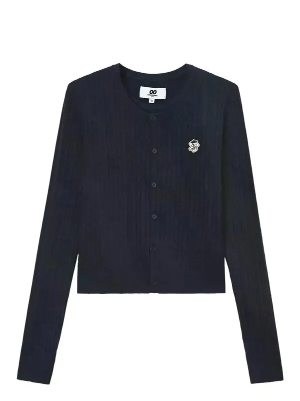 CHOCOOLATE Cable-knit Top And Cardigan Set - Blue