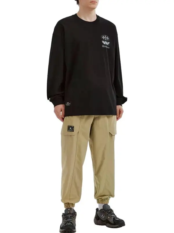 FINGERCROXX Logo-patch Cargo Pants - Neutrals