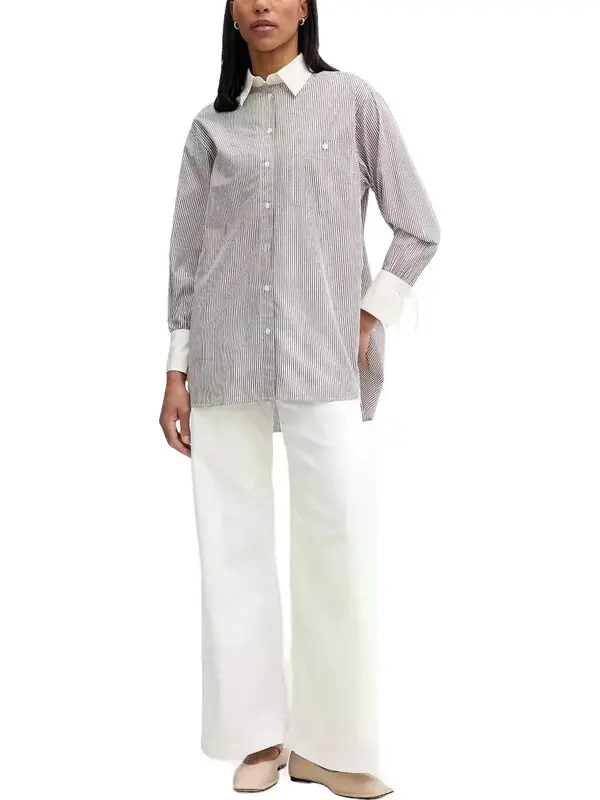 Marc O'polo Striped Tie-cuff Shirt - White