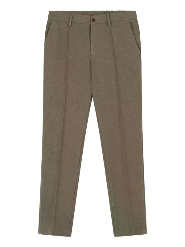 Boggi Milano Trousers In Cotton Blend Jersey - Brown