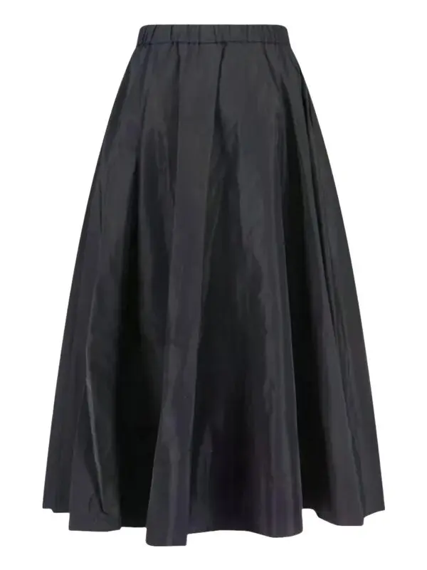 Aspesi Unlined Technical Polyester Skirt - Black