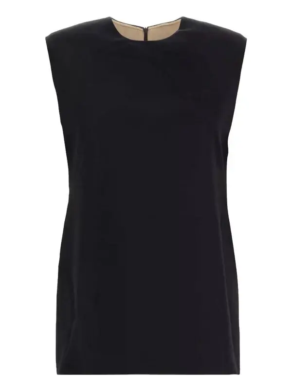 Carven Sleeveless Wool Tank Top - Black
