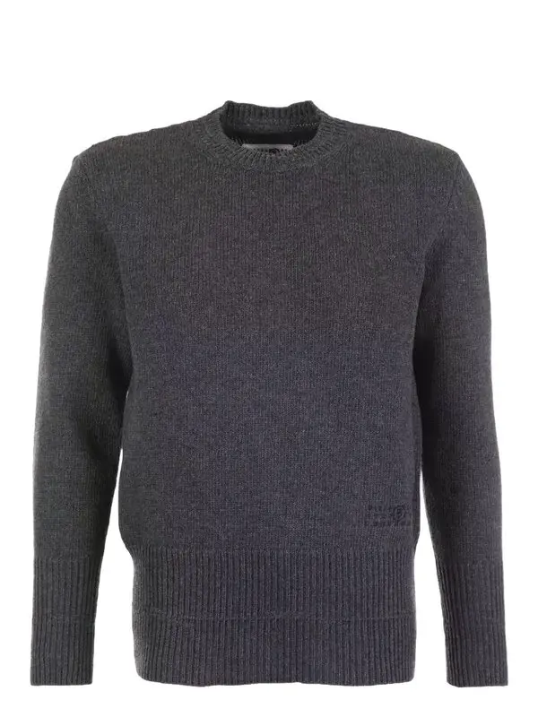 MAISON MARGIELA Wool Crew Neck Jumper - Grey