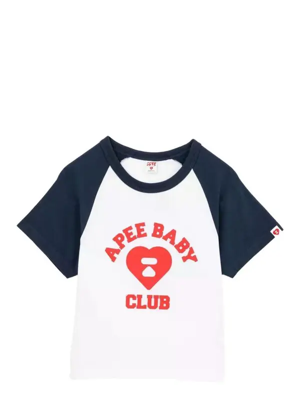 AAPE BY *A BATHING APE Graphic Raglan Tee - White
