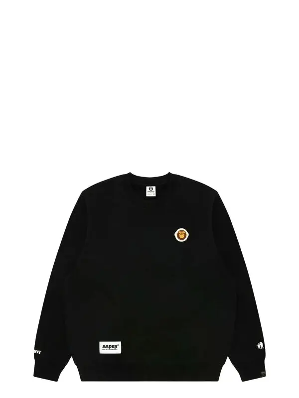 AAPE BY *A BATHING APE Aaper Aldo Logo-patch Sweatshirt - Black
