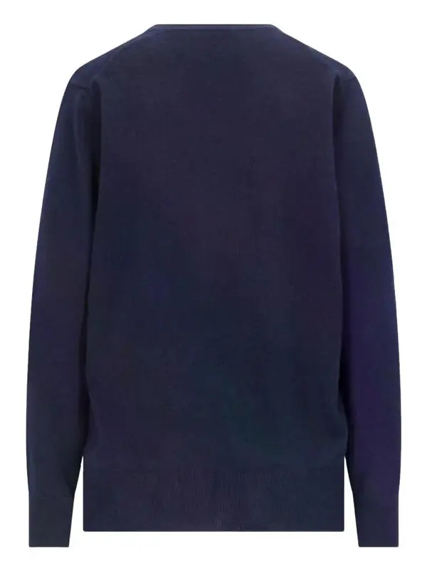 CANESSA V-neck Cashmere Sweater - Blue