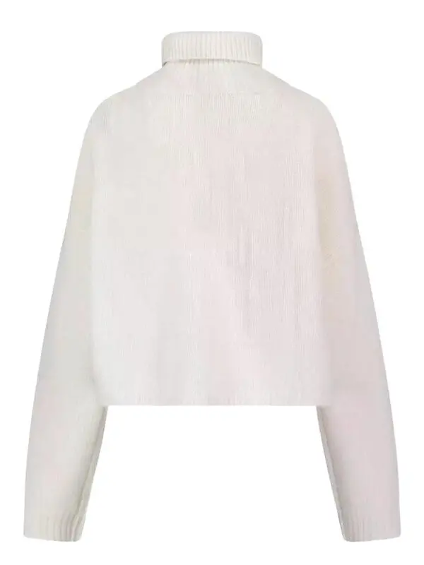 LISA YANG Zerlina Roll-neck Cropped Sweater - Neutrals