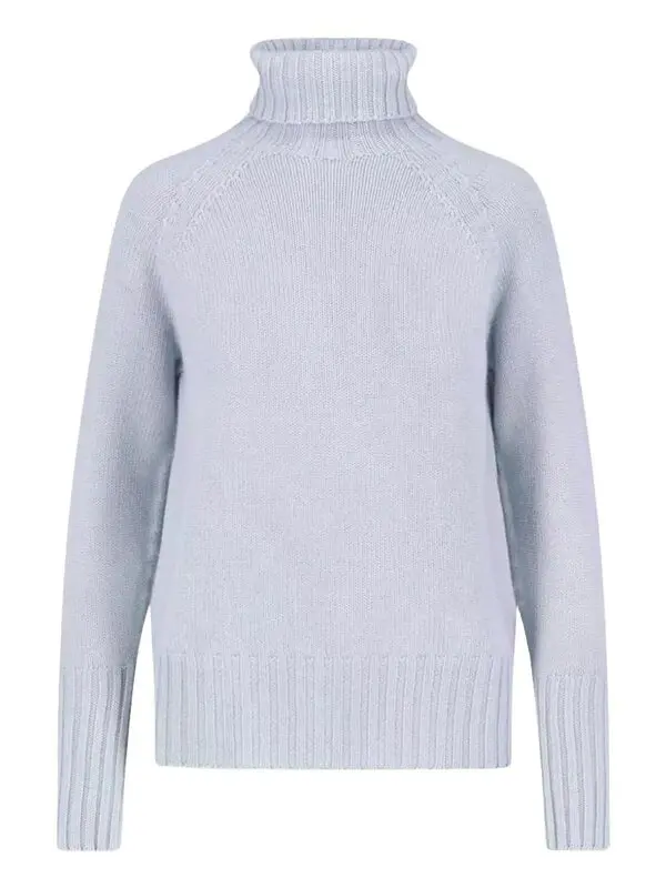 DRUMOHR Roll-neck Raglan-sleeve Sweater - Blue