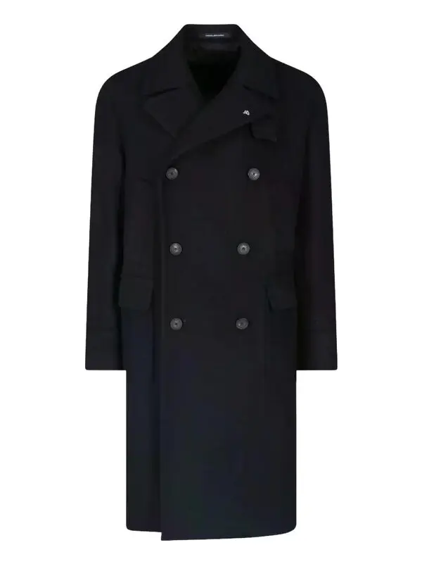 Tagliatore Notch-lapel Double-breasted Coat - Black