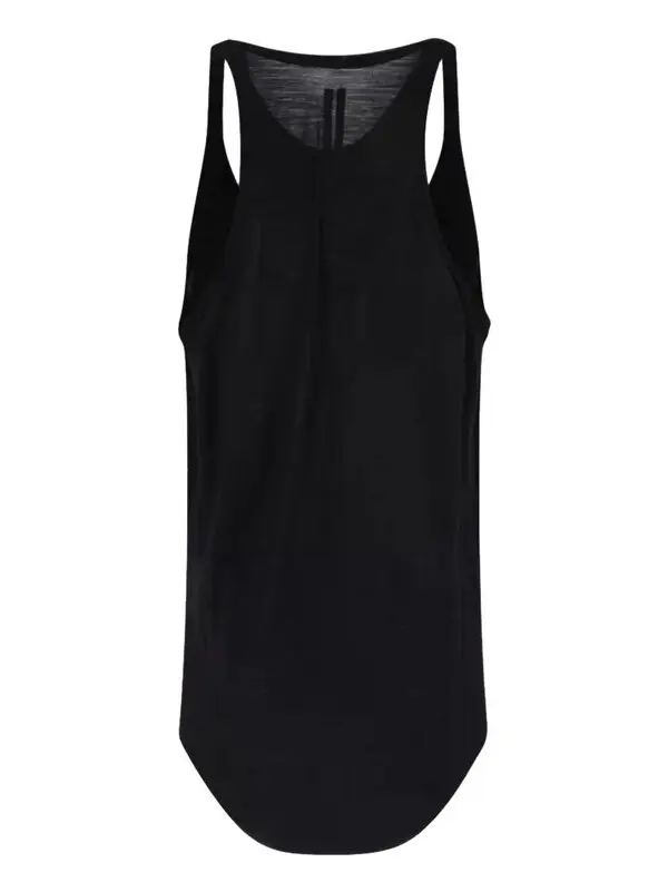 Rick Owens Ribbed-knit Tank Top - Black