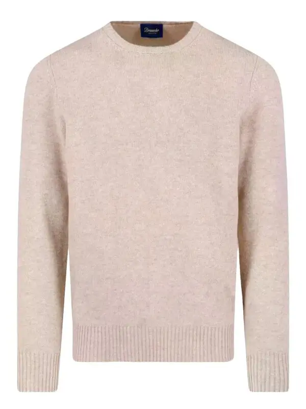 DRUMOHR Fine-knit Crew-neck Sweater - Neutrals