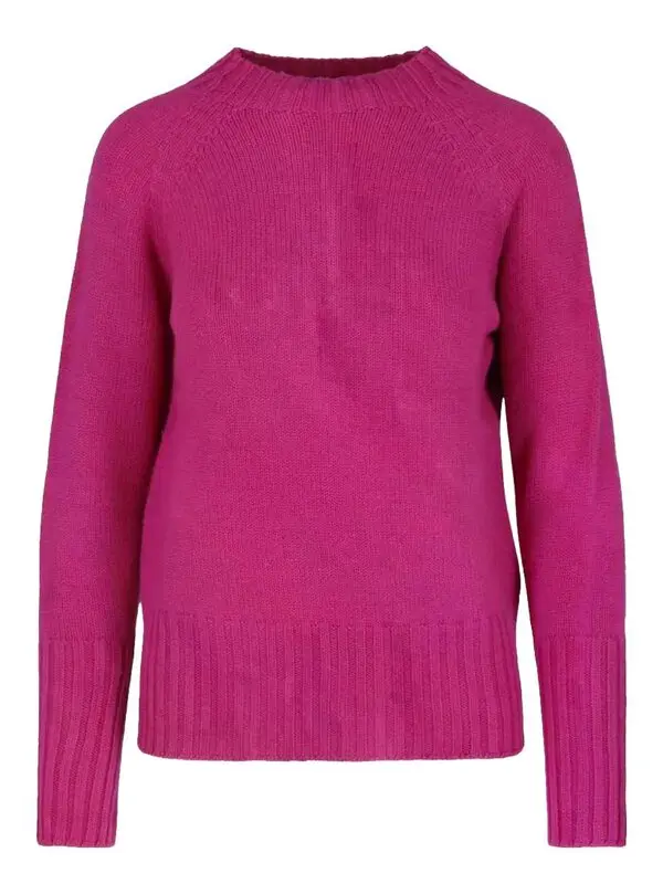 DRUMOHR Raglan-sleeve Wool Sweater - Pink