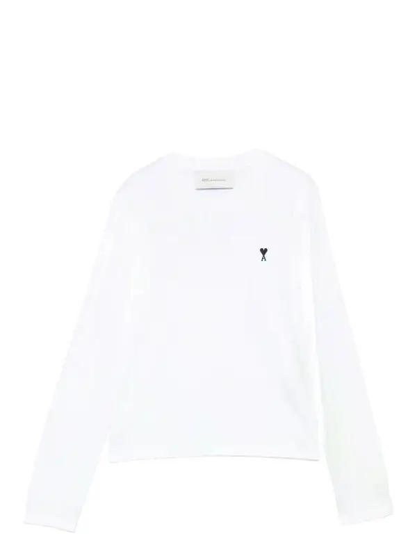 AMI Paris De Coeur Long-sleeve T-shirt - White