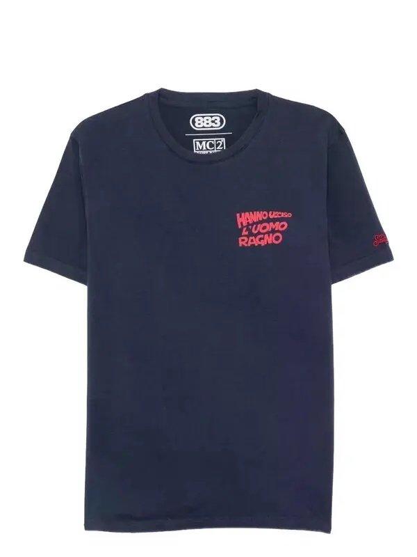 MC2 SAINT BARTH Portland Slogan-print T-shirt - Blue