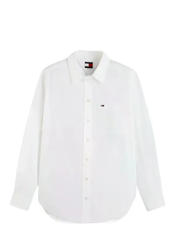 Tommy Hilfiger Logo-patch Pocket Shirt - White