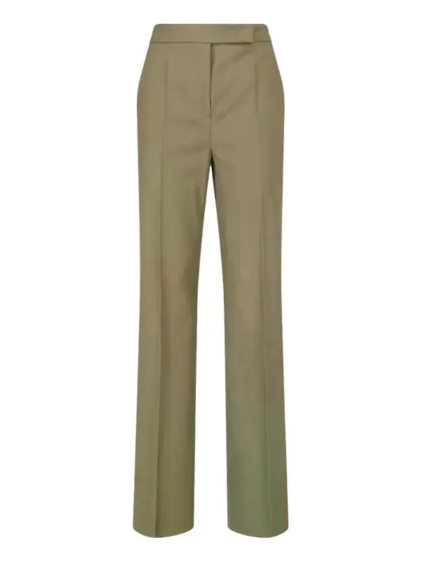 Max Mara Pressed-crease Wide-leg Trousers - Brown