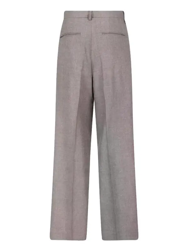 Auralee Tailored Wool Trousers - Neutrals
