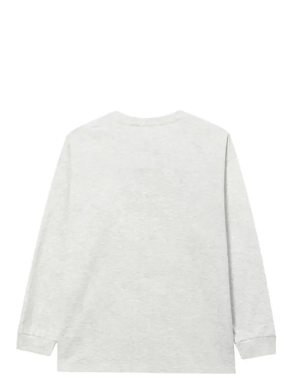 CHOCOOLATE Graphic-print Long-sleeve T-shirt - Grey