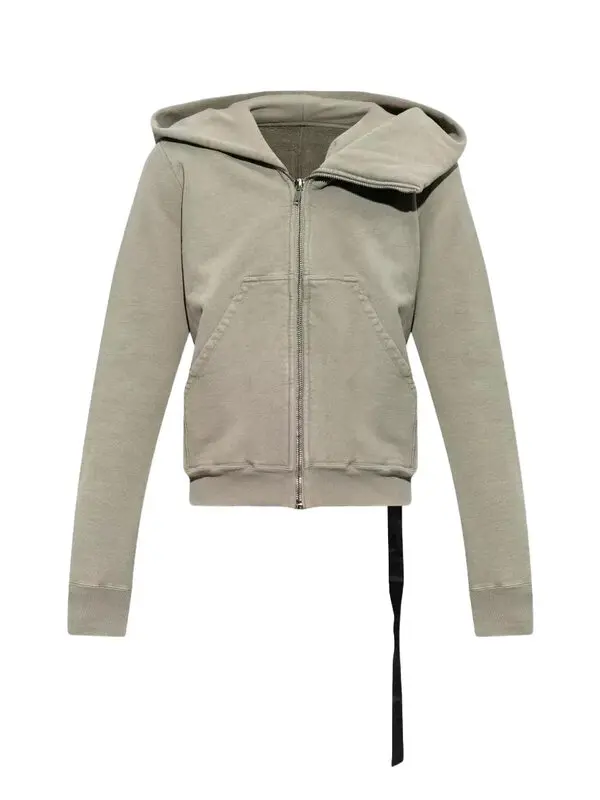 Rick Owens Asymmetric-zip Hoodie - Neutrals