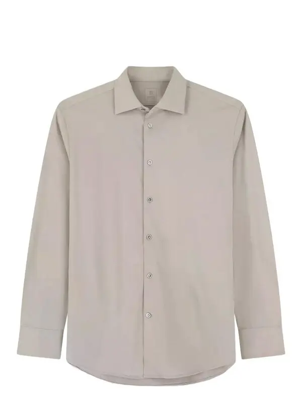 Boggi Milano Polo Shirt In Cotton And Silk Regular-fit - Neutrals