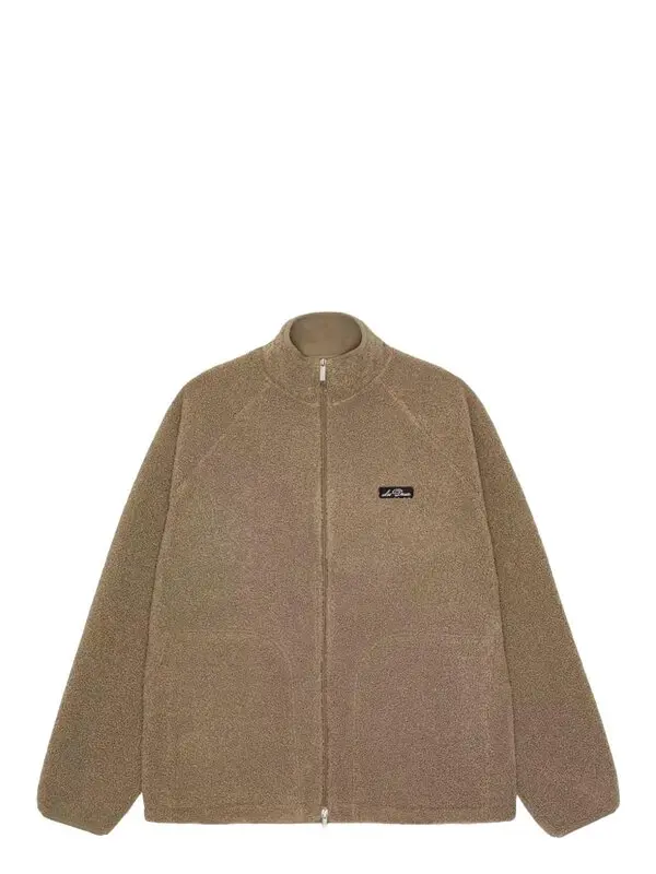 LES DEUX Fleece Raglan-sleeve Jacket - Brown