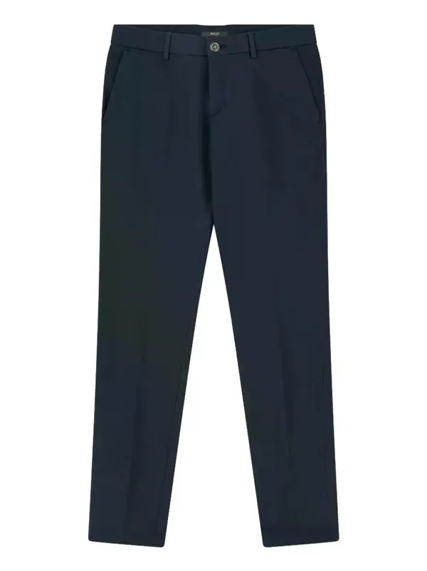 Boggi Milano Trousers In Stretch-cotton - Blue