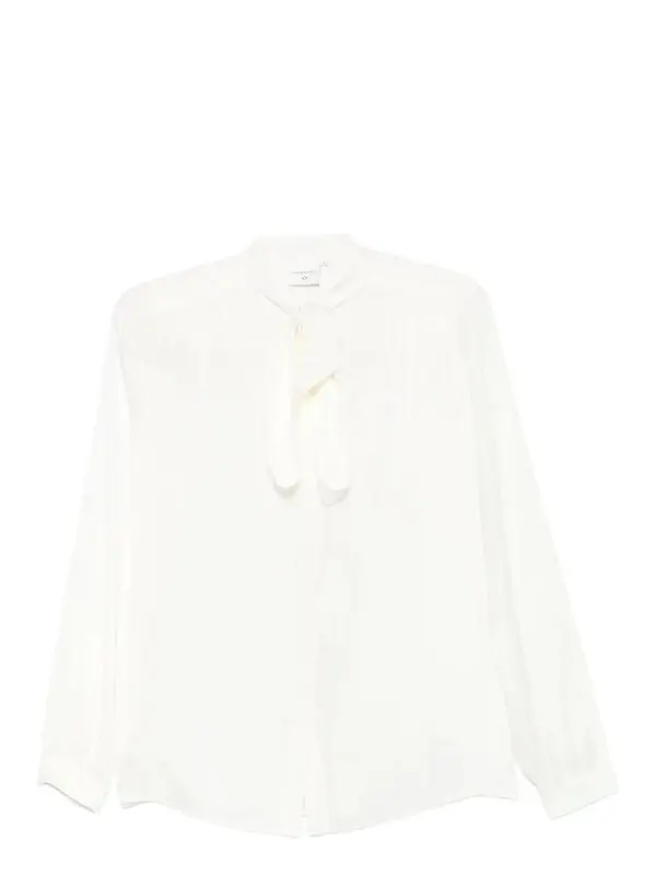 ANDIATA Pussy-bow Blouse - White