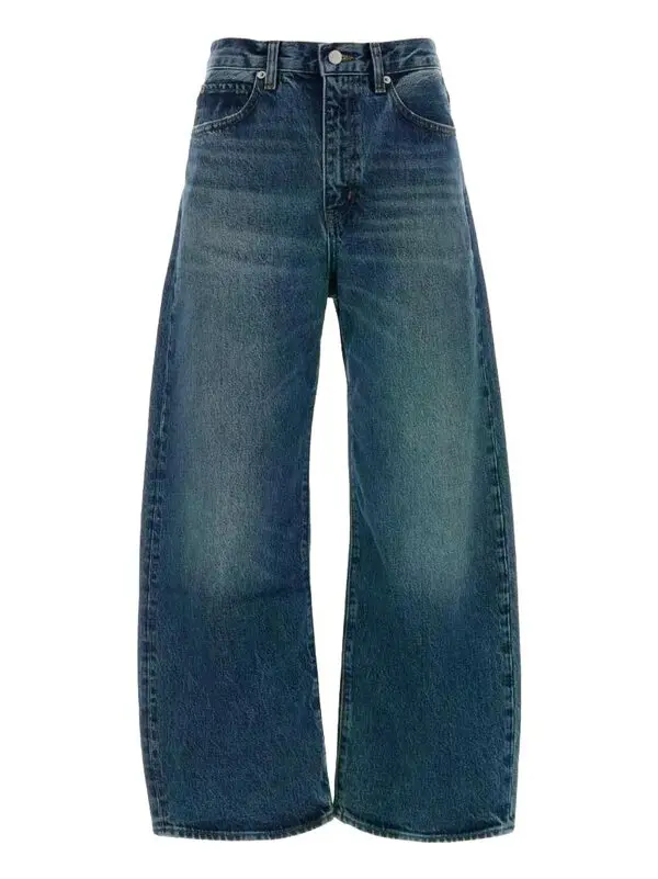 FRAME The Bow Cropped Jeans - Blue
