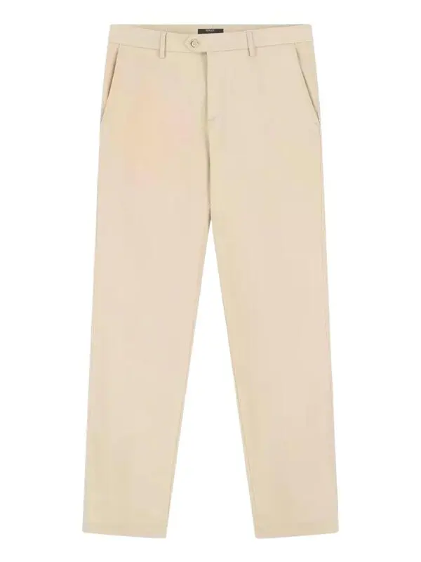 Boggi Milano Trousers In Stretch-cotton Tencel® Modal - Neutrals