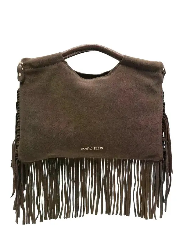 MARC ELLIS Camelia Fringe-trim Tote Bag - Brown