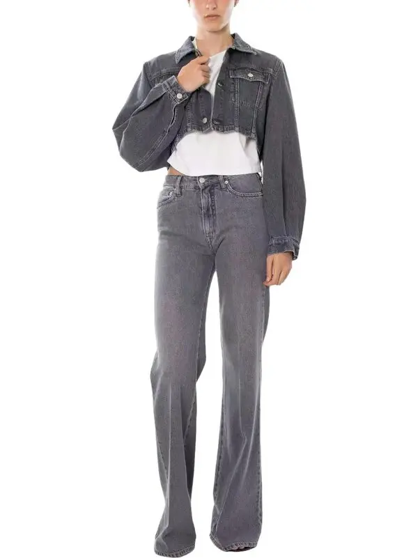 CYCLE Flaire Stone-wash Jeans - Grey