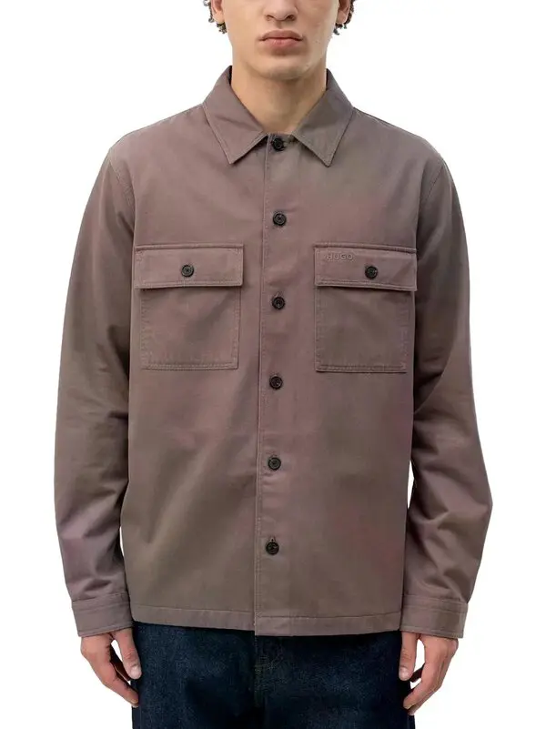 Hugo Flap-pocket Overshirt - Brown