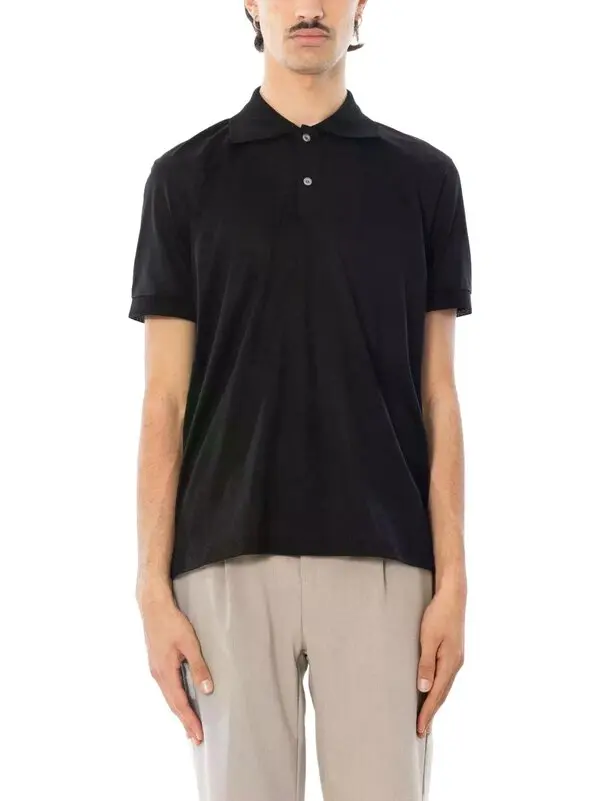 DANIELE FIESOLI Short-sleeve Polo Shirt - Black