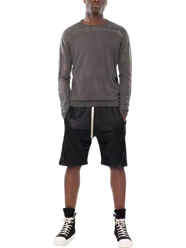 MD75 Hand-treated Knitted Sweater - Grey