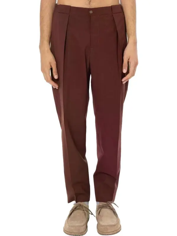 BRIGLIA 1949 Portobello Marzotto Trousers - Brown