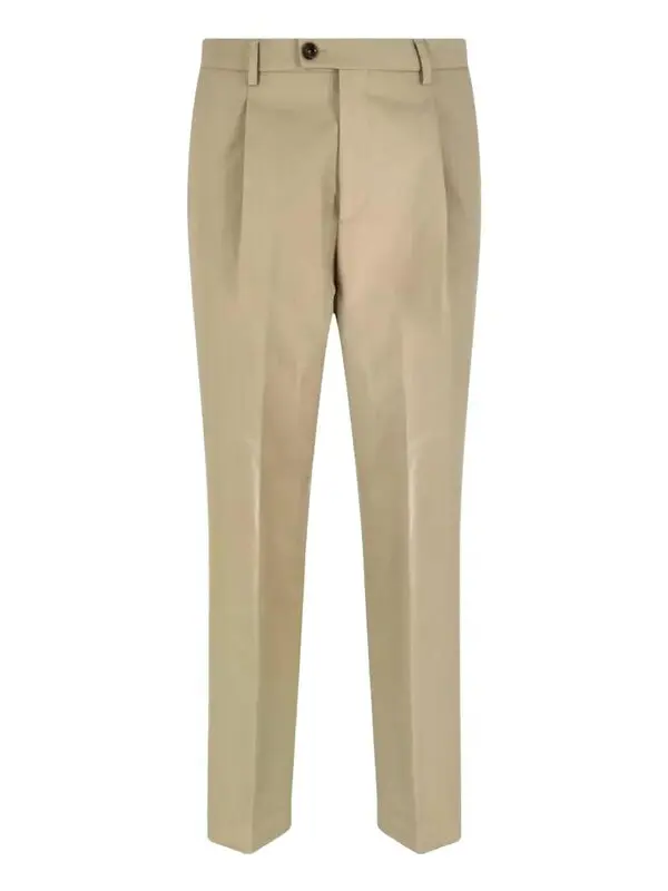 BE ABLE Pleated-detail Trousers - Neutrals