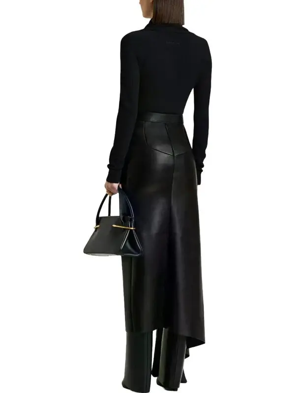 Givenchy Draped Sweater In Wool - Black