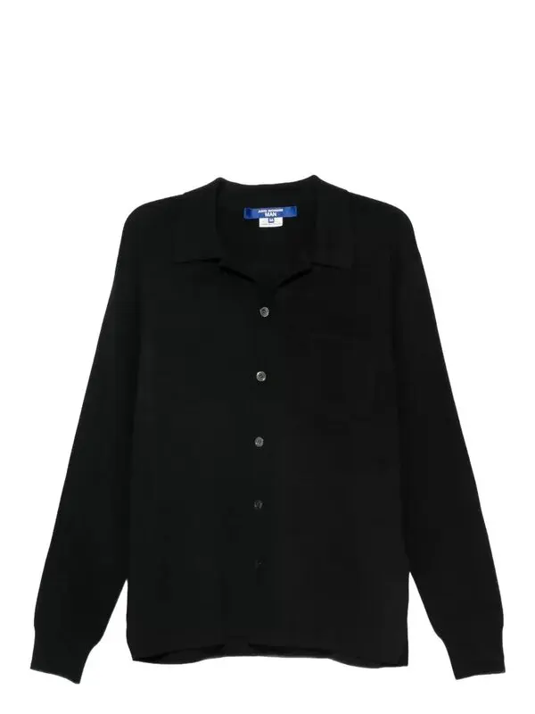 Junya Watanabe Button-up Collared Sweater - Black