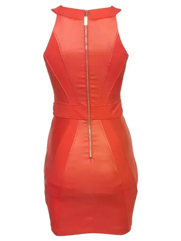 Elisabetta Franchi Chain-detail Mini Dress - Red