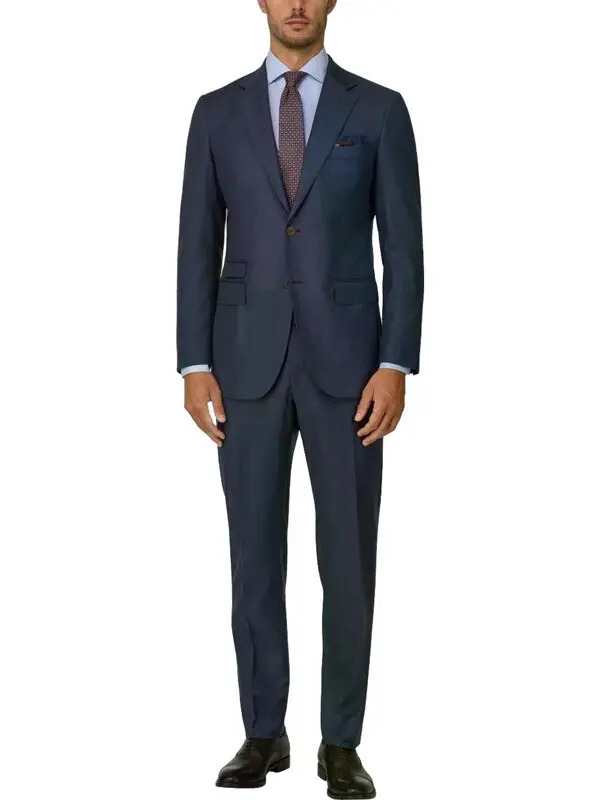Boggi Milano Pinstripe Wool Suit - Blue