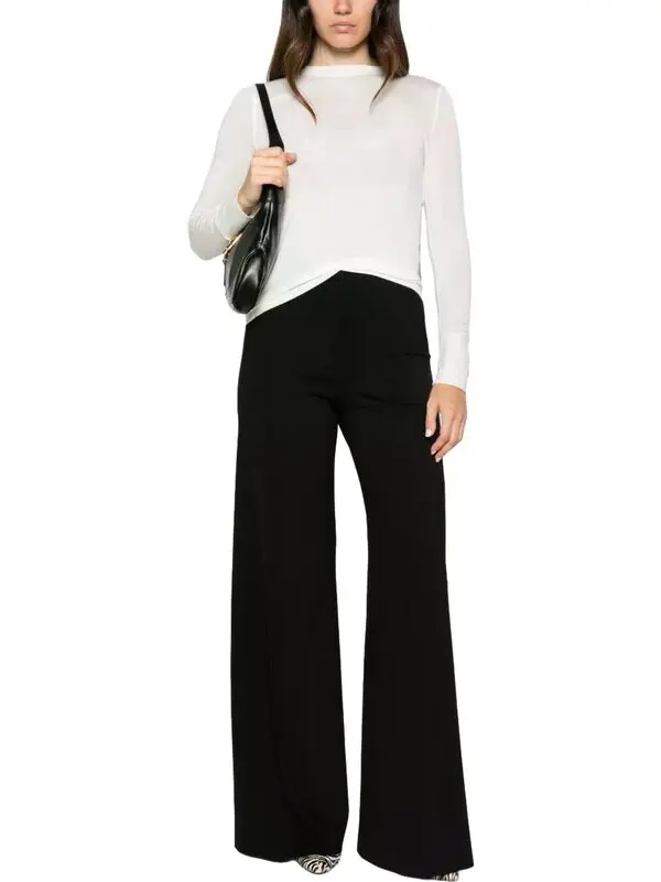 Liviana Conti Wide-leg Trousers - Black