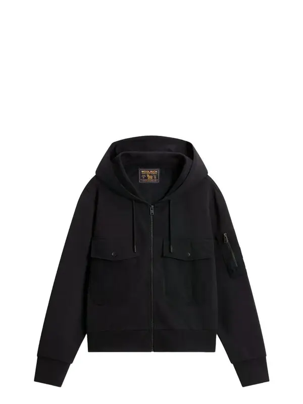 Woolrich Zip-up Hoodie - Black