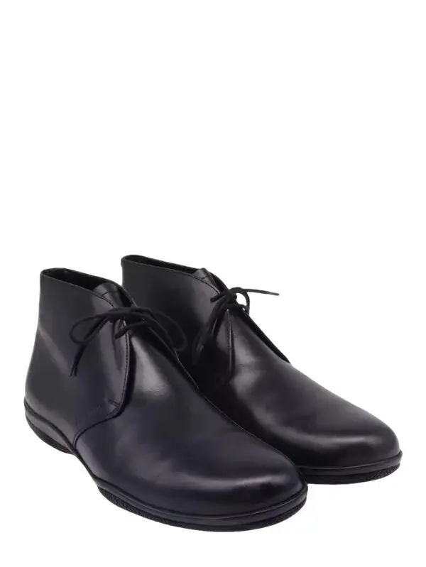 Prada Toblach Lace-up Boots - Black