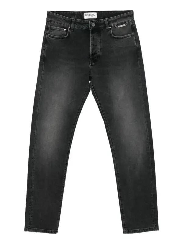 Iceberg Faded-effect Jeans - Black