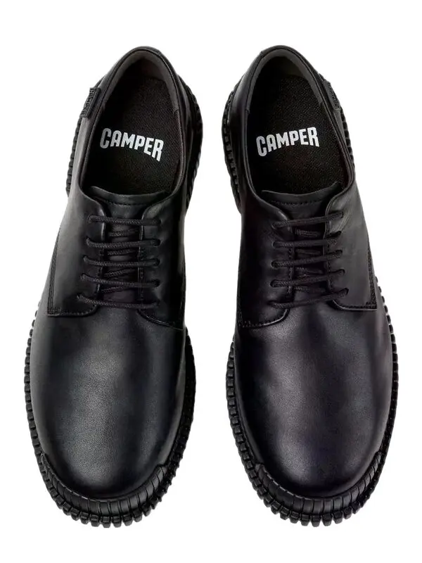 Camper Pix Leather Derby Shoes - Black