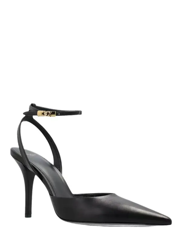 Balmain Pointed-toe Ankle-strap Pumps - Black